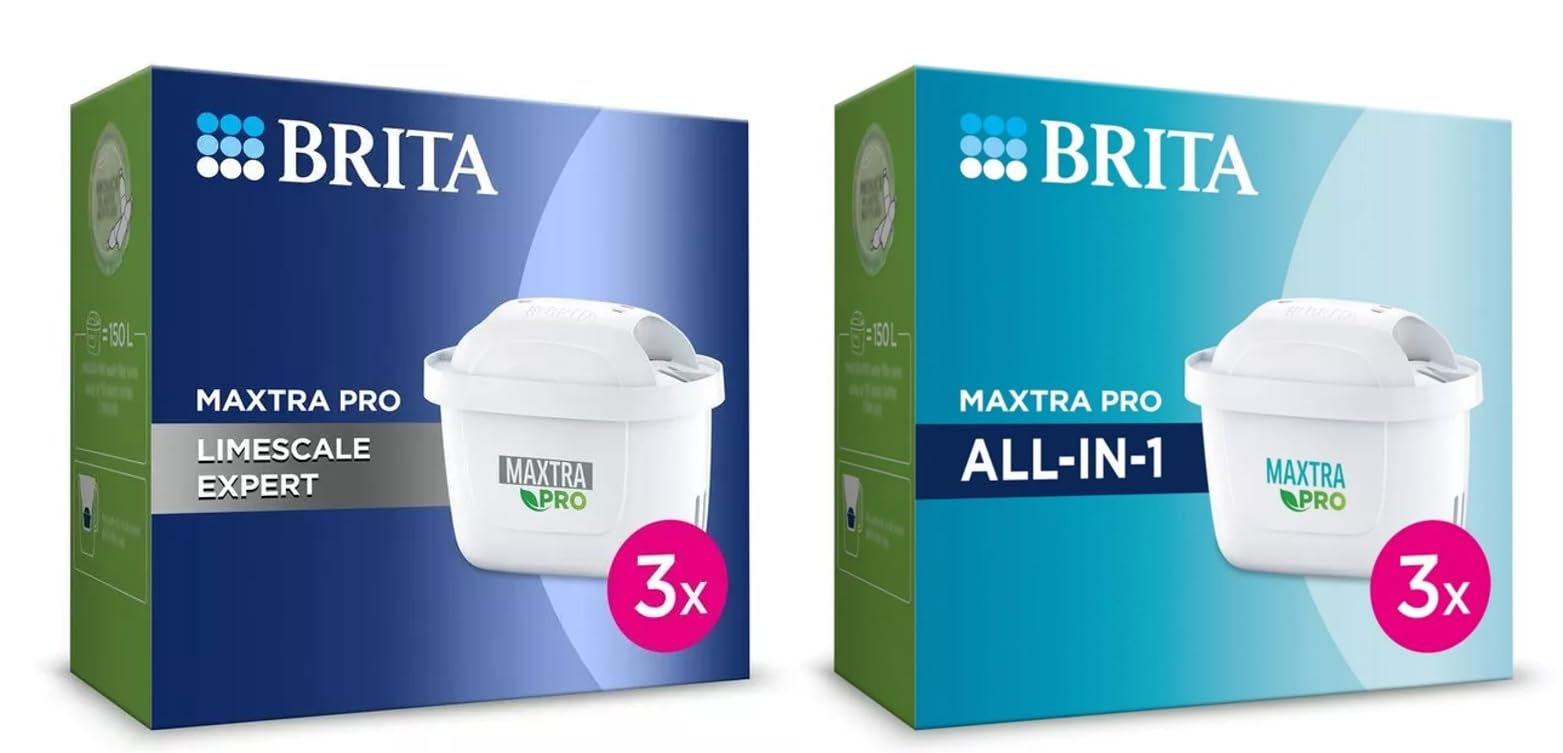BRITA MAXTRA PRO Water Filter Cartridges - 3 All-in-1 & 3 Limescale (6