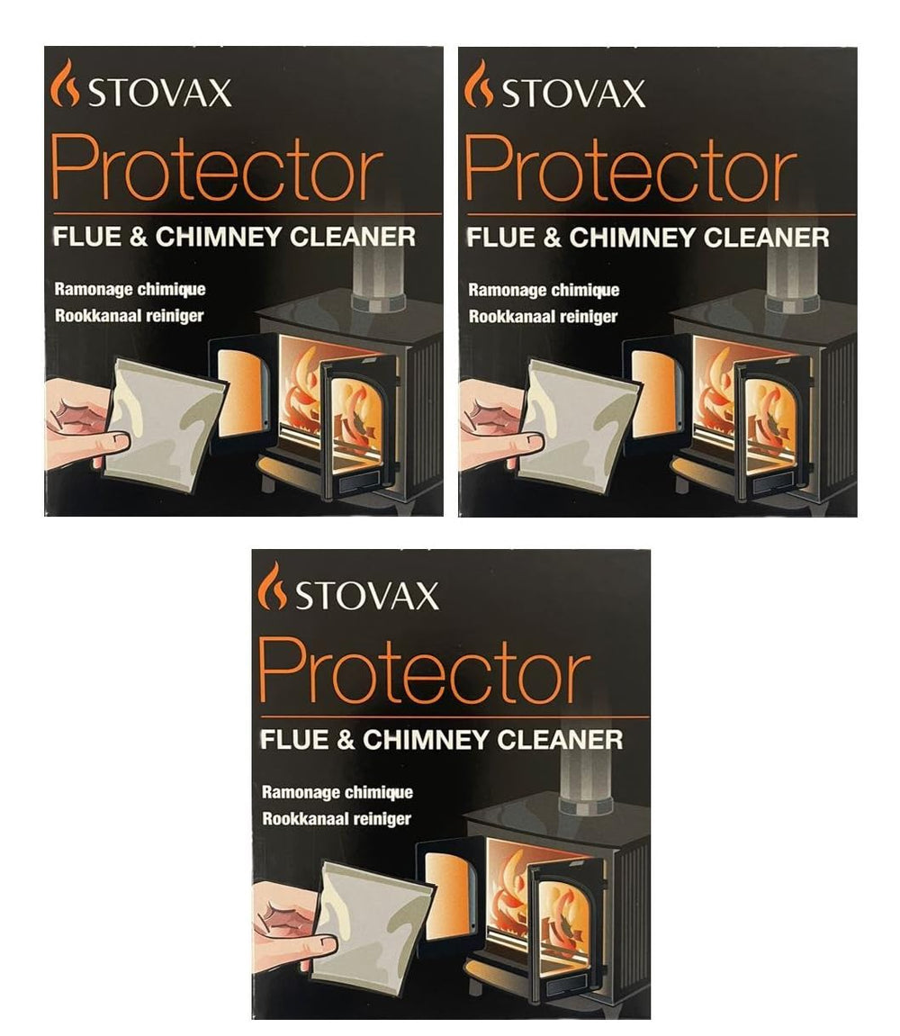Stovax Protector Flue and Chimney Cleaner 12 x 40g Sachets Limits Tar