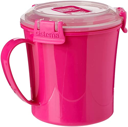 Sistema To Go Microwave Soup Mug - 656 ml, Assorted Colours