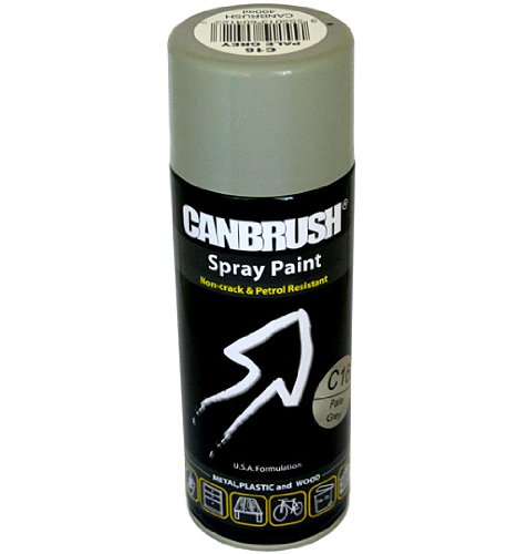 Canbrush PALE GREY Spray Paint Auto Diy Purpose Colour Aerosol Can C16