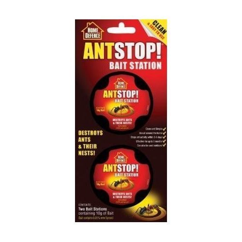 Home Defence 2 X Ant Stop Bait Station (Individual pack contains 2 bai