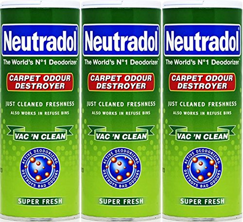 SIX PACKS of Neutradol Carpet Odour Destroyer Super Fresh 350g